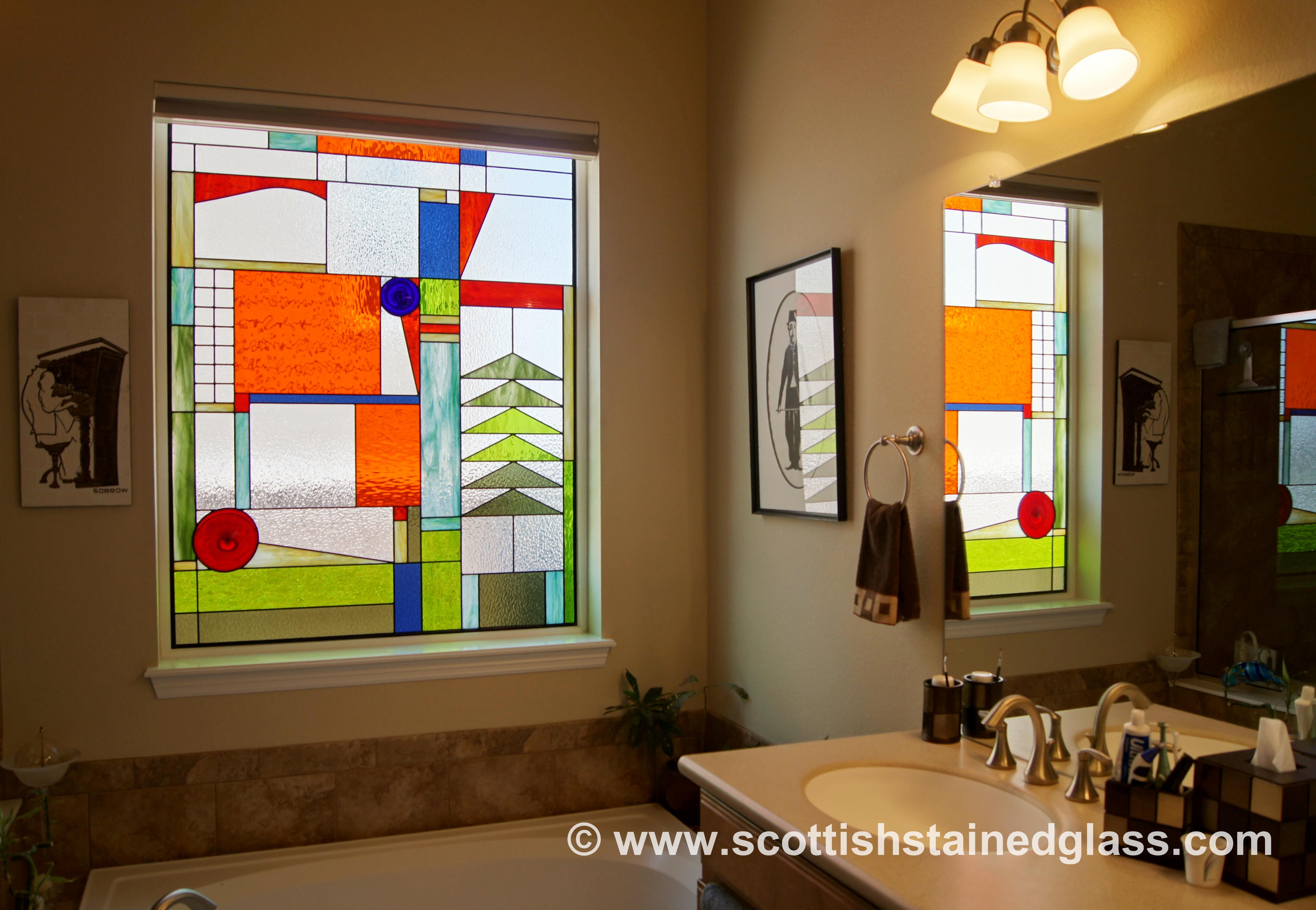 10 Stunning Stained Glass Bathroom Designs